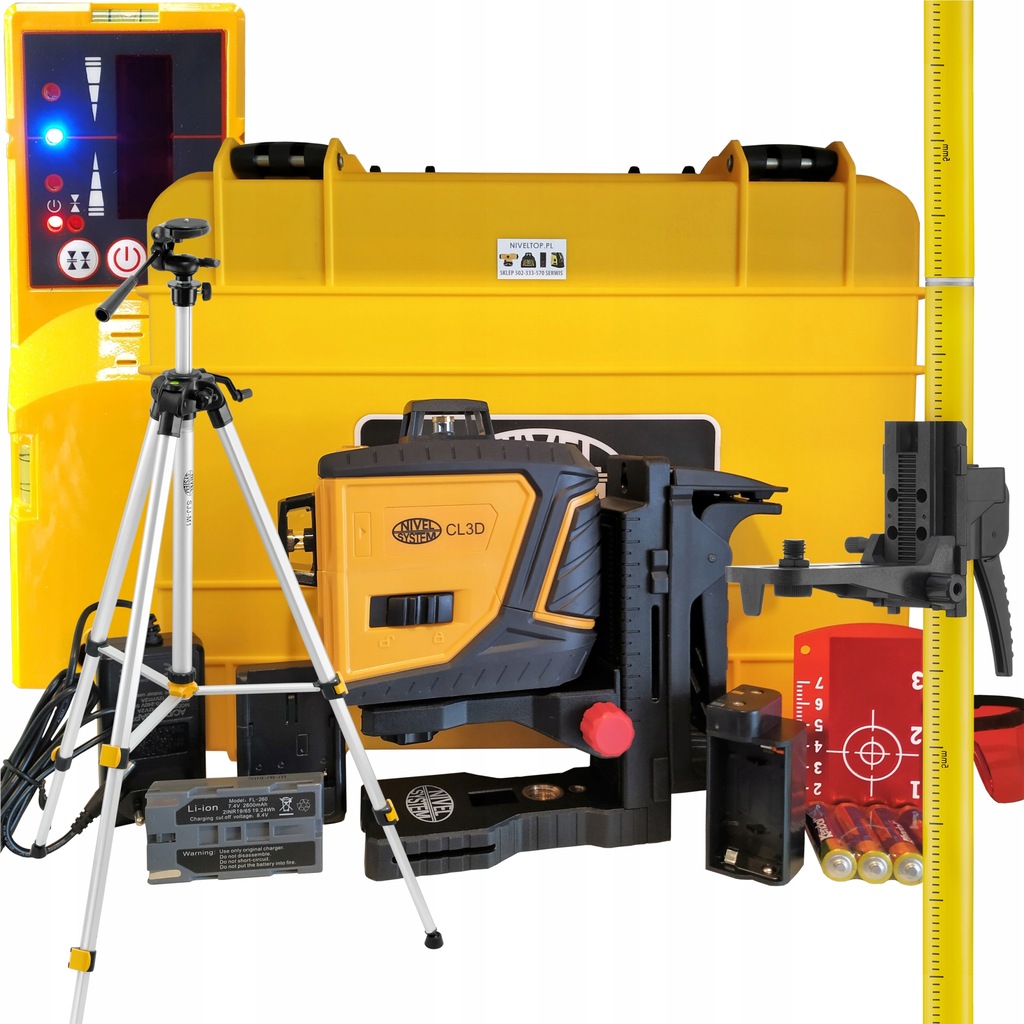 Nivel System CL3D 3x360° laser krzyżowy EXTRA SET - 8243194540 ...