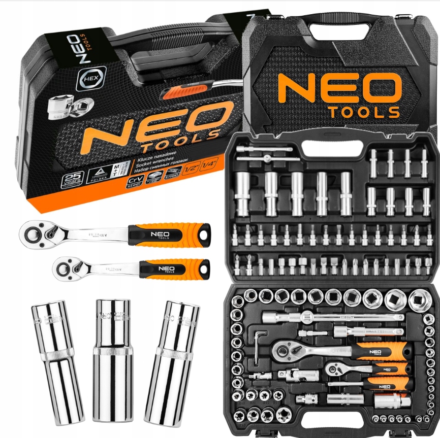 Zestaw kluczy nasadowych klucze nasadowe długie 94 - 13219910083 - oficjalne archiwum Allegro