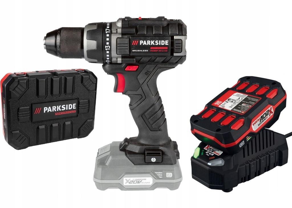 WIERTARKOWKRĘTARKA PARKSIDE +AKU PABSP 60Nm 20V - 12170878549 - oficjalne archiwum Allegro