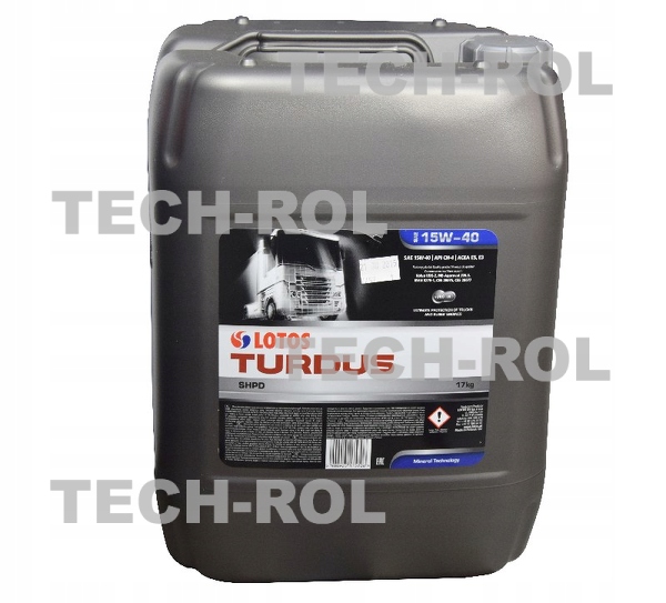 Olej silnikowy Turdus SHPD 15W40, 20l, 17kg, Lotos - 14999372500 - oficjalne archiwum Allegro