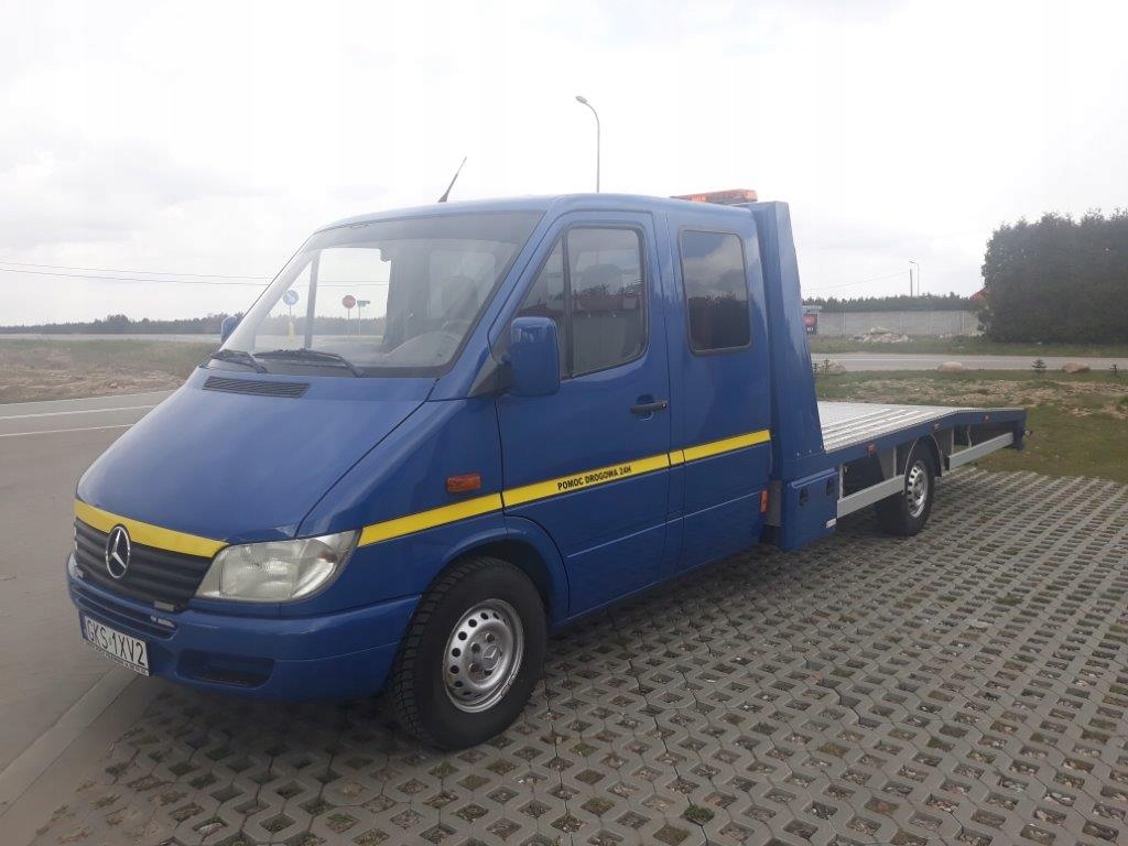 MERCEDES SPRINTER 313 CDI AUTO-LAWETA 4.5m Najazd ALU - 15953949434 ...