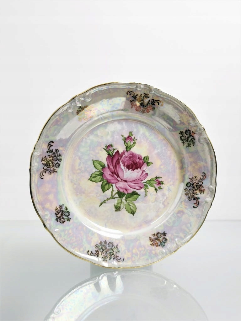 KAHLA RÓŻA ELEGANCKI TALERZ DESEROWY OPALIZUJĄCY - 14322882074 - oficjalne archiwum Allegro