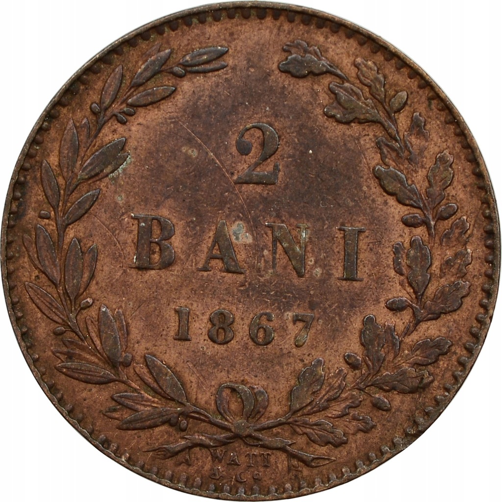 2.RUMUNIA, KAROL I, 2 BANI 1867 WATT and Co - 12742734916 - oficjalne ...