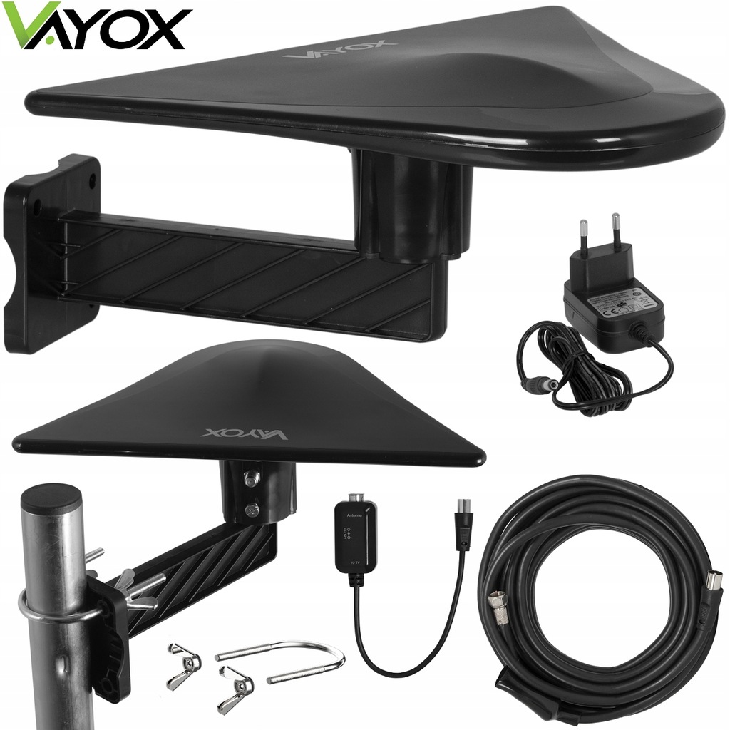 ANTENA DVBT2 TV NAZIEMNA LTE AKTYWNA 4K MUX8 VAYOX - 10483308107 ...