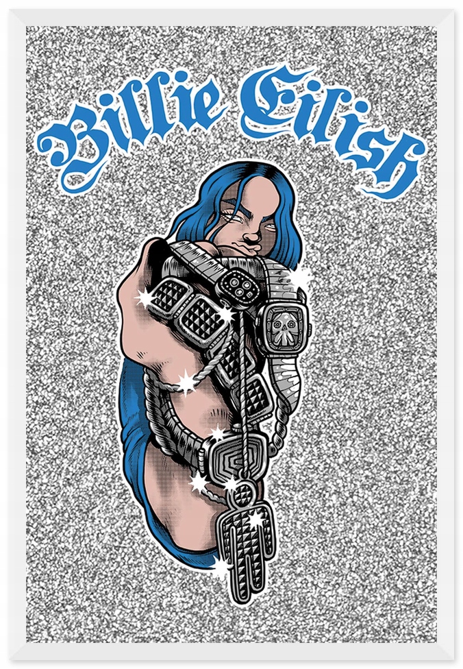 Billie Eilish bling Plakat na ścianę 61x91,5 cm - 10148857229 - oficjalne archiwum Allegro