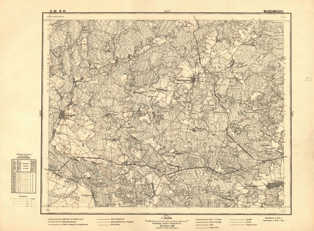 Stare mapy WIG 1918-1939 r - 6 rodzajów map - 12836216877 - oficjalne ...