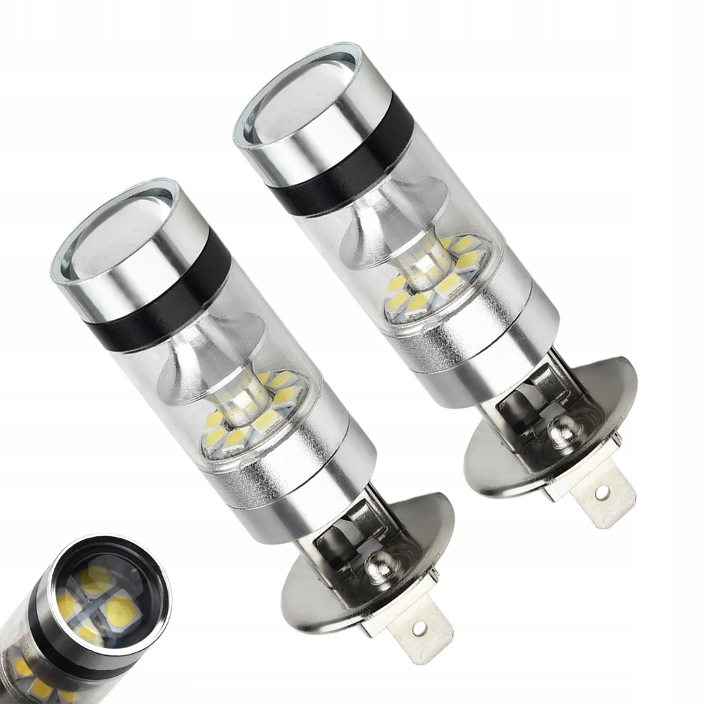 ŻARÓWKI LED H1 12V 4000LM PRZECIWMGIELNA IP68 2SZT - 12938791626 ...