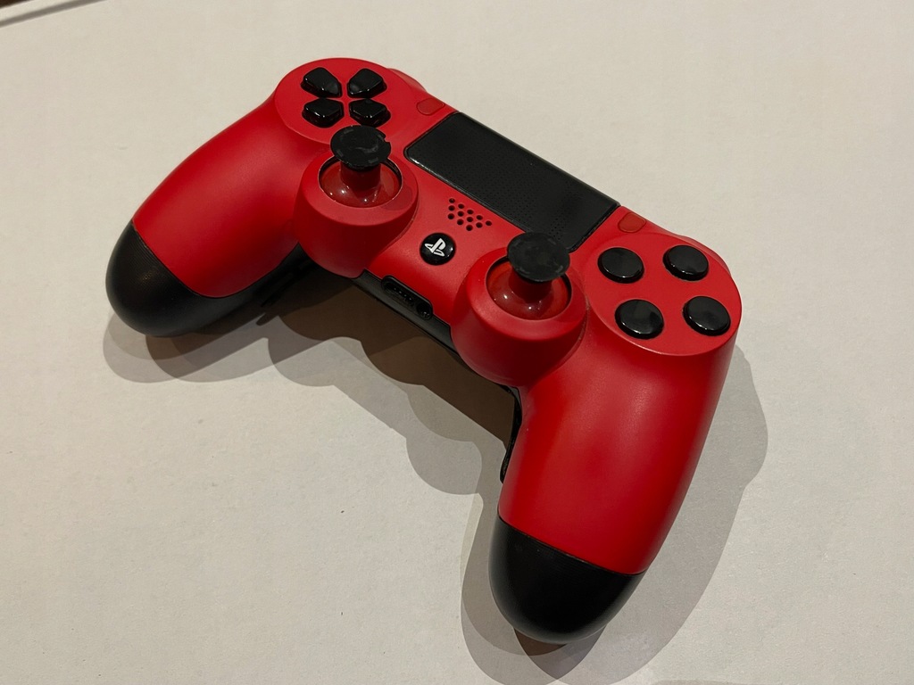 ORYGINALNY PAD SONY DUALSHOCK 4 RED + ŁOPATKI PS4 - 13949130737 ...
