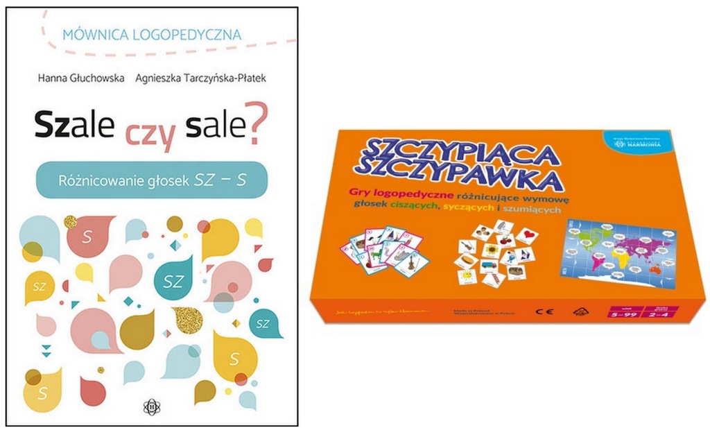 Różnicowanie sz-s opozycyjne + logopedyczna GRA - 7857639586 - oficjalne archiwum Allegro