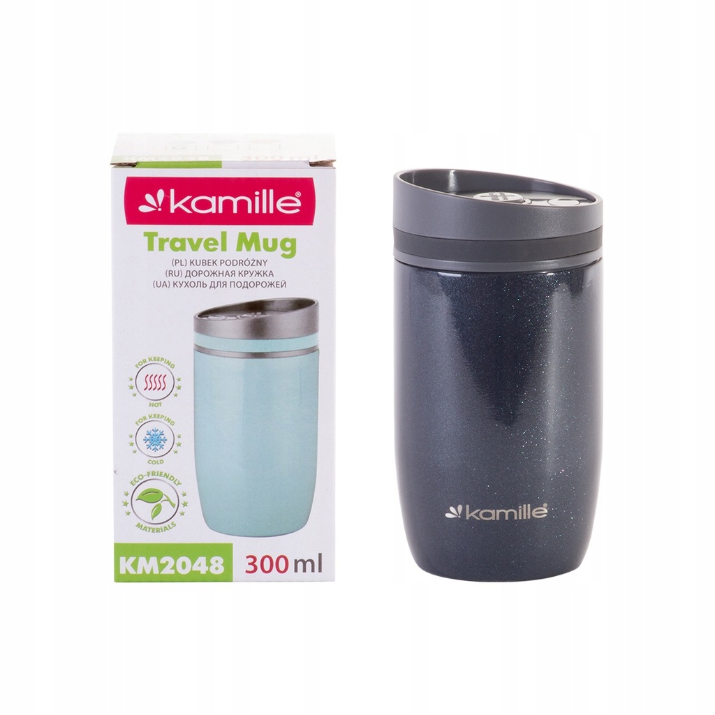 Kubek termiczny KAWA Termos Butelka Bidon KAMILLE - 8893234856 - oficjalne archiwum Allegro