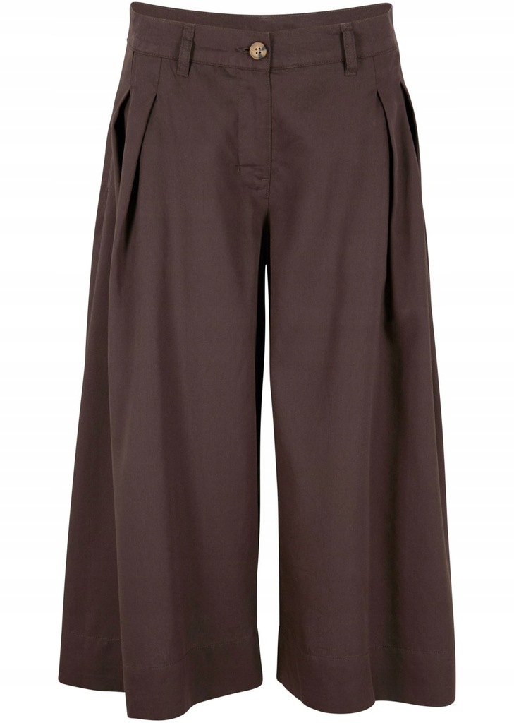 BA139 SPODNIE DAMSKIE KLASYCZNE KULOTY 52 BRĄZOWE - 13628327322 ...