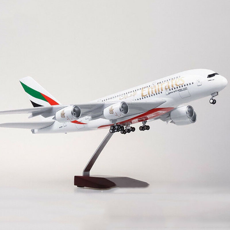 1/160 Emirates A380 Model samolotu LED Symulacja L - 14352144934 ...
