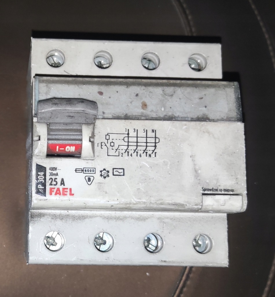 Wyłącznik różnicowoprądowy FAEL 25A 30mA 3F P304 - 12595717442 ...