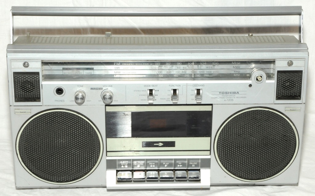 RADIOMAGNETOFON TOSHIBA RT-120S !!! - 15138963433 - oficjalne archiwum Allegro