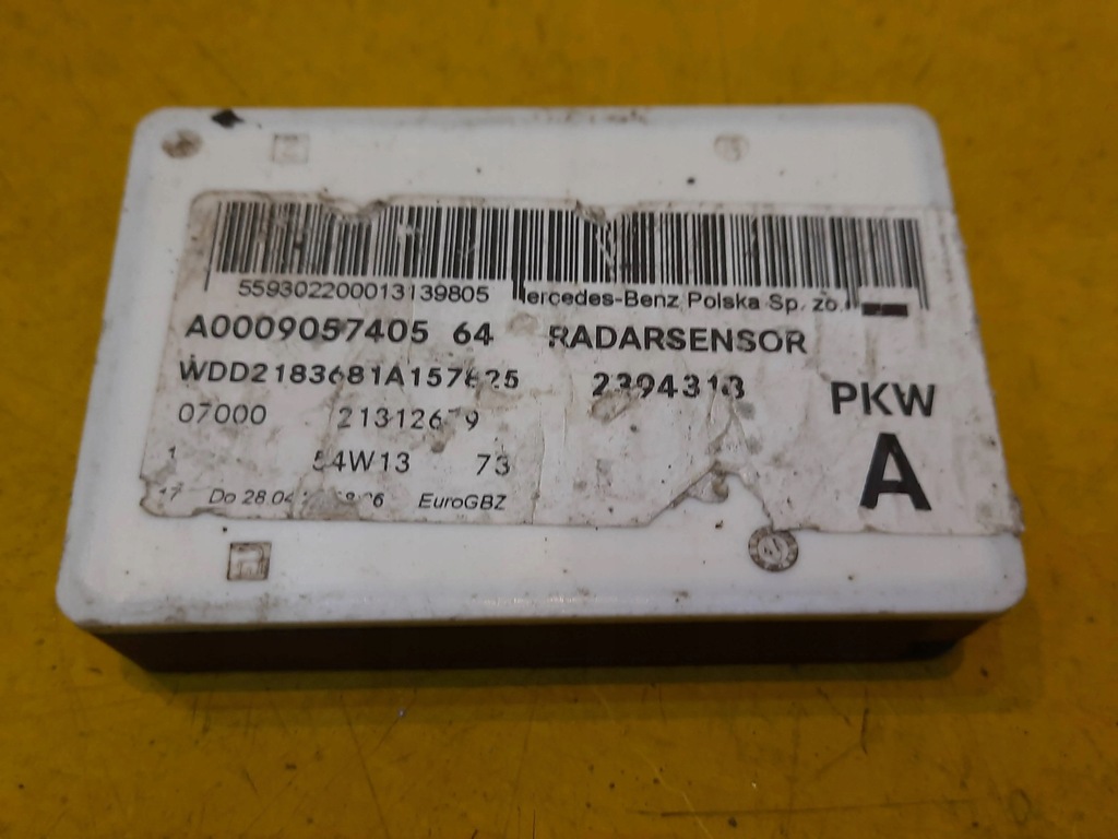 Mercedes-Benz S W222 radar distronic A0009052504 - 12800833201 ...