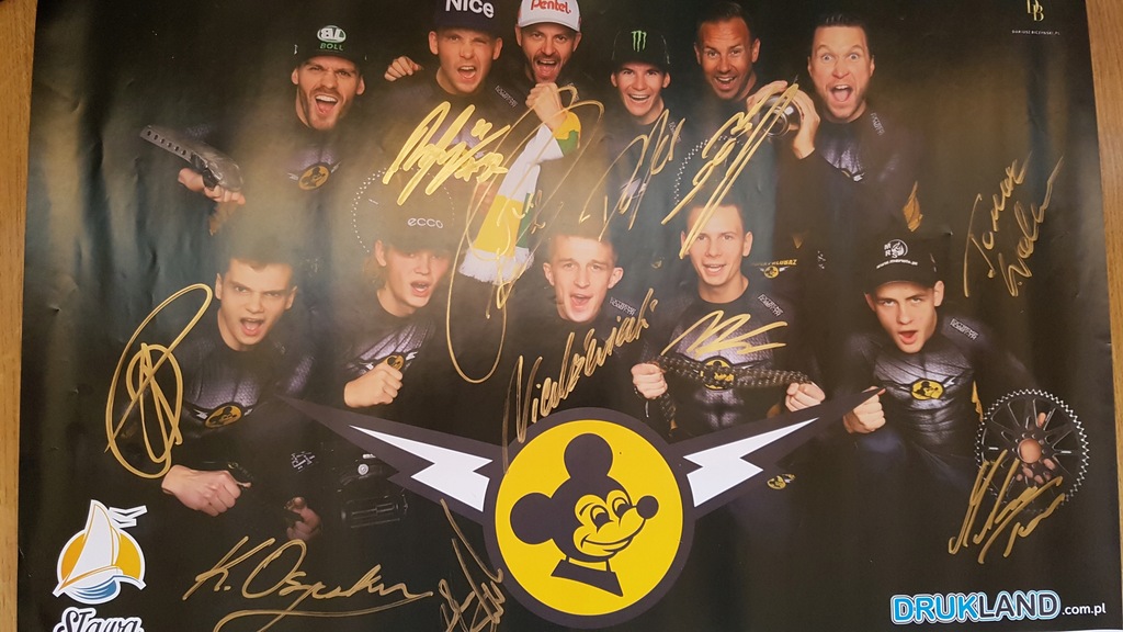 FALUBAZ ZG SEZON 2019 R. - PLAKAT Z AUTOGRAFAMI - 13194685417 ...