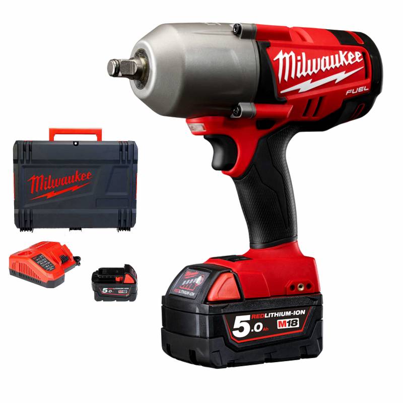 MILWAUKEE M18 FHIWF12 KLUCZ UDAROWY 1358Nm 2x5,0Ah - 7346365081 - oficjalne archiwum Allegro