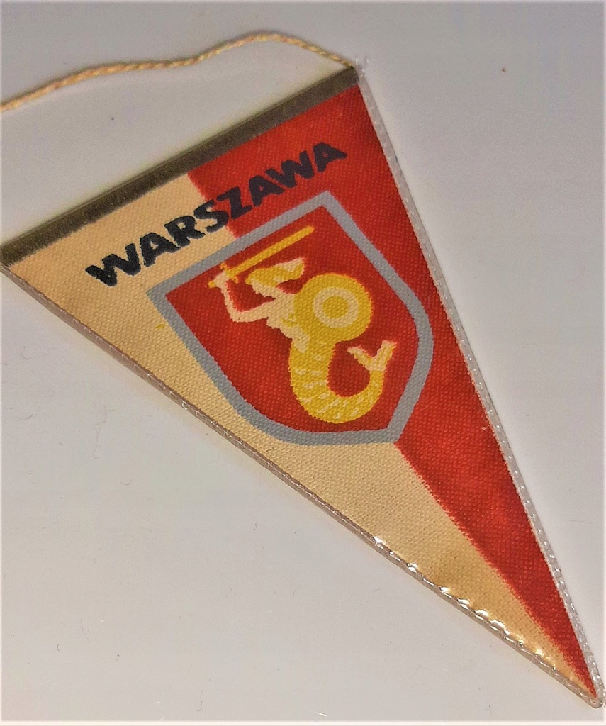 Proporczyk Warszawa Herb Polska flaga Orzeł bez ko - 12582344375 ...