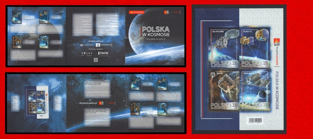 5272-5275 blok 369 A folder Polska w kosmosie LUX - 13089949646 - oficjalne archiwum Allegro