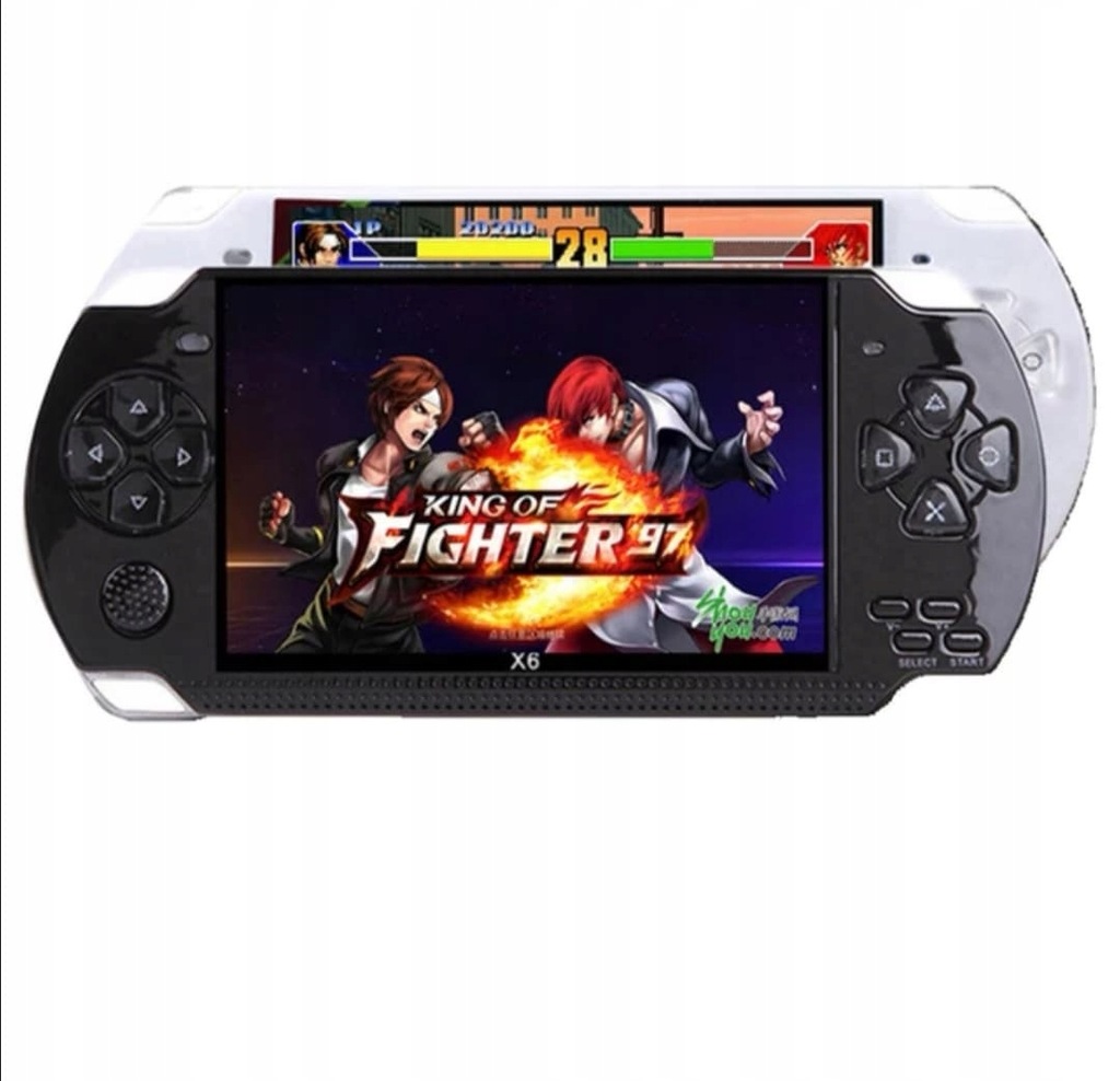KONSOLA PRZENOŚNA X6 1000 GIER RETRO PSP GRA HIT - 12379782283 ...