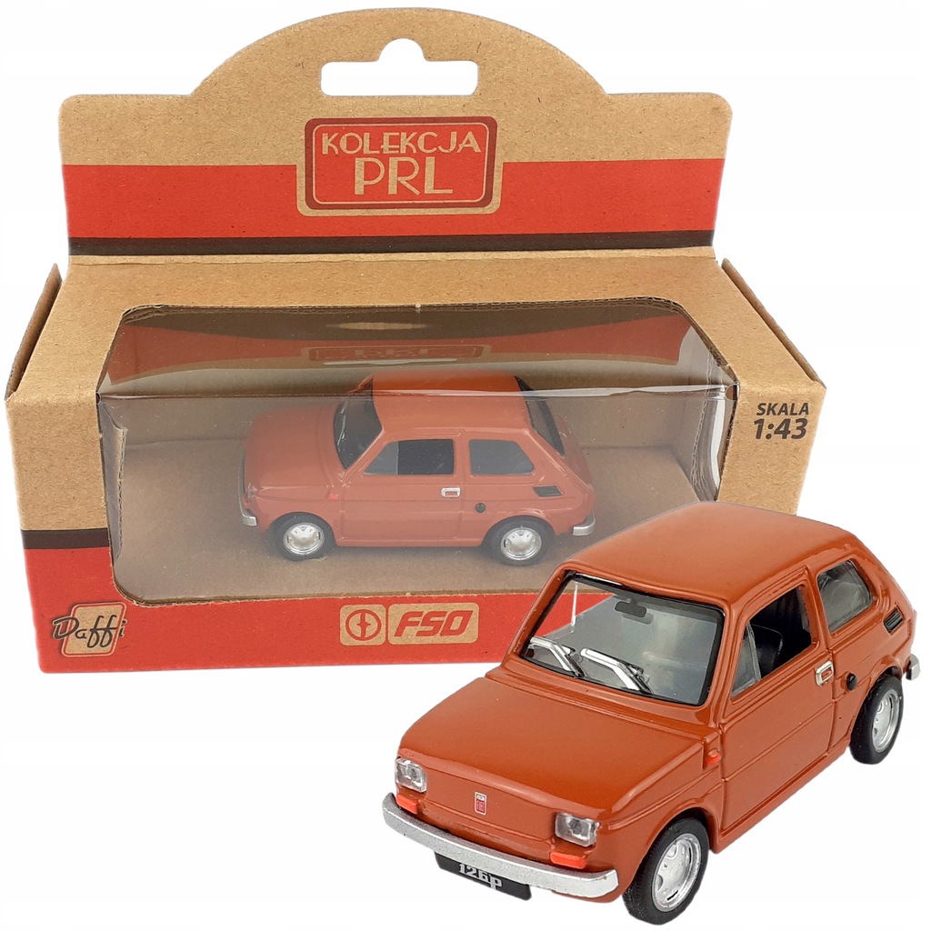 MODEL METALOWY FIAT 126P MALUCH PRL 1:43 - 13120515115 - oficjalne ...