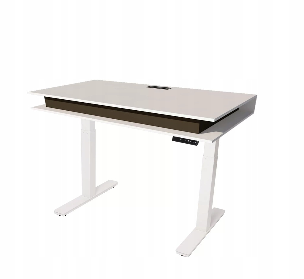 Biurko elektryczne regulowane 135x70 z szufladą - 12432533710 ...