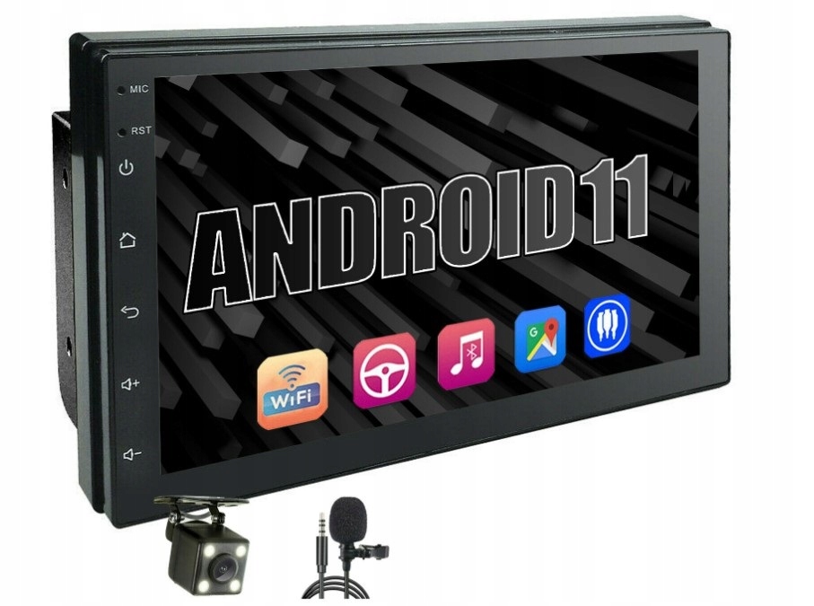 RADIO SAMOCHODOWE 2 DIN ANDROID 11 WIFI RAMKA 2GB - 12972849691 - oficjalne archiwum Allegro