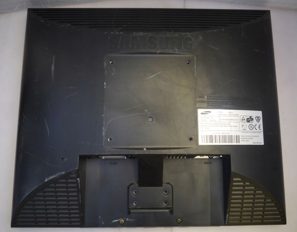 Monitor Samsung SyncMaster 710V (bez stopki) - 12375207307 - oficjalne ...