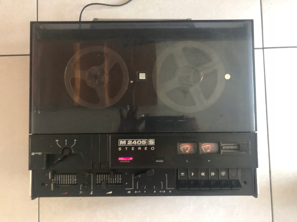 Magnetofon szpulowy Unitra M 2405 S Sprawny - 12536922646 - oficjalne archiwum Allegro