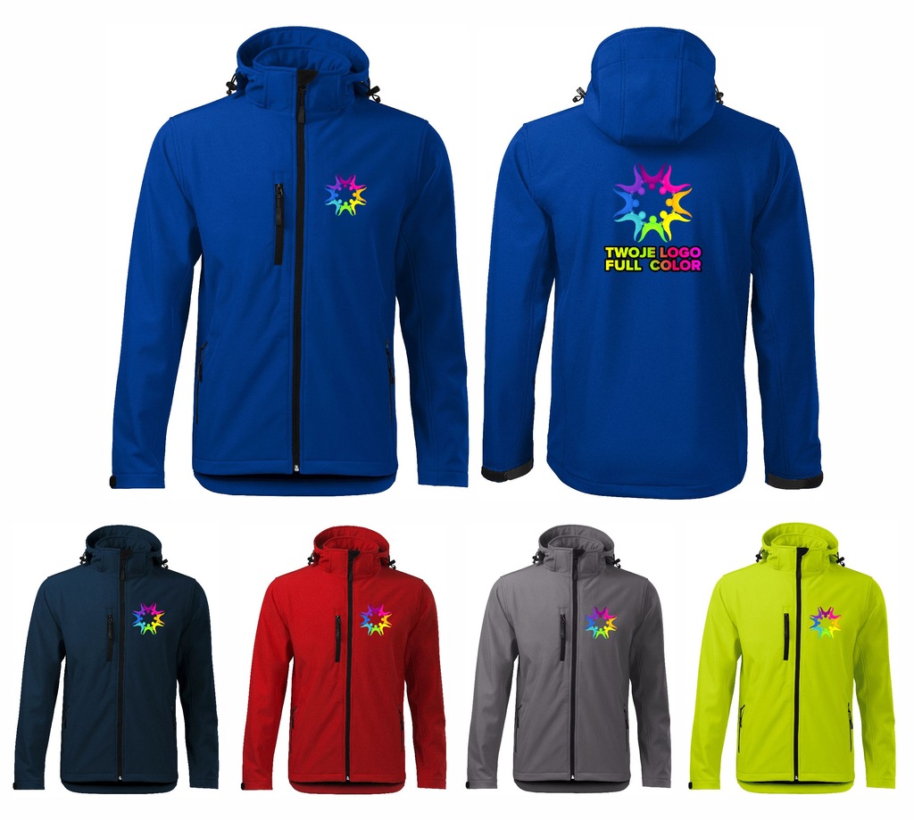Kurtka SOFTSHELL z logo firmy nadruk FULL KOLOR - 13046144112 ...