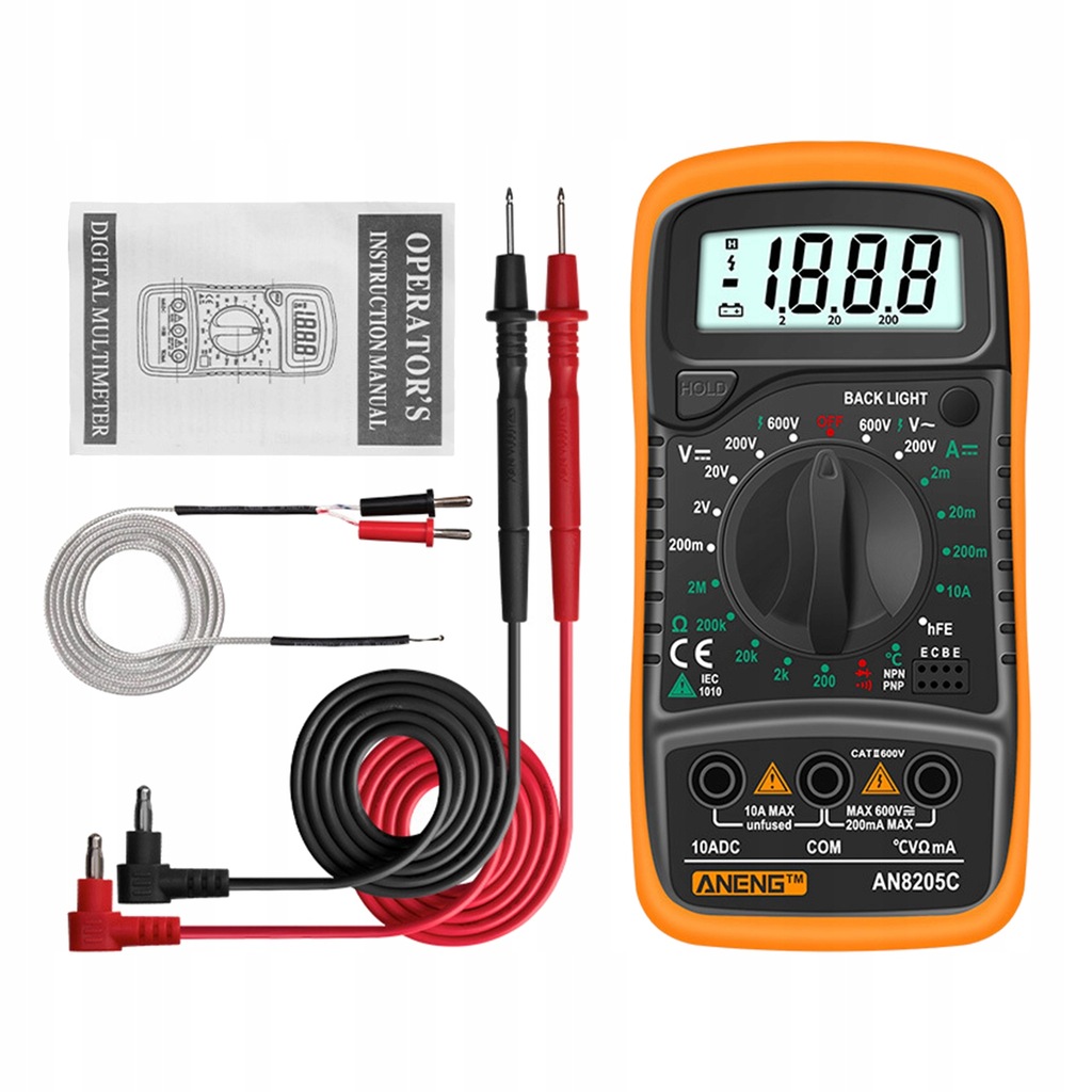 Cyfrowy multimetr elektryczne Omomierz - 12574029429 - oficjalne ...