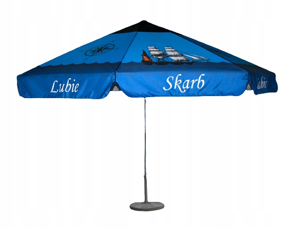 Parasol Reklamowy Nadruk 4m Duży Ogrodowy PL 70 KG - 12017986669 ...