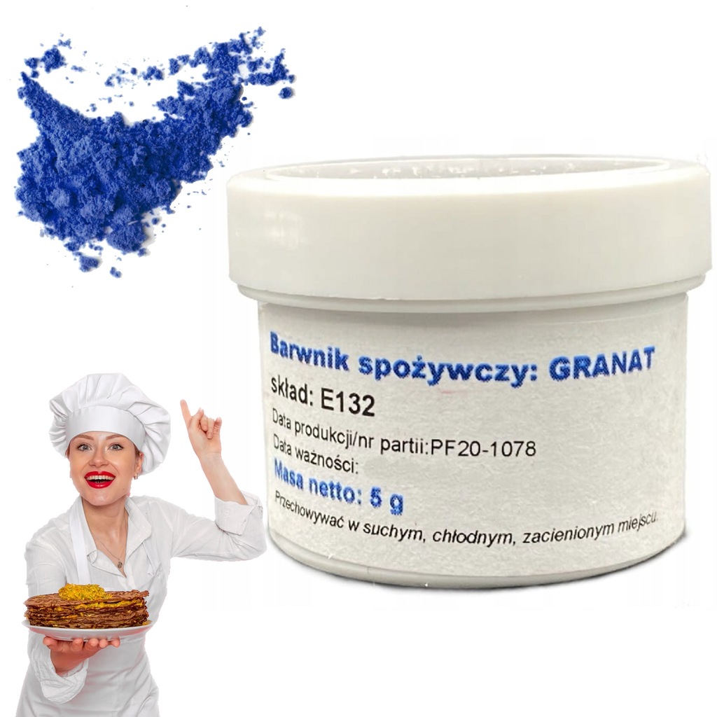 Barwnik Spożywczy W Proszku Granatowy 5g - 10962379414 - oficjalne archiwum Allegro