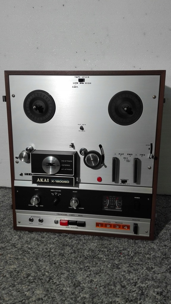 Magnetofon szpulowy / 8 Track Akai X-1800SD - 7764629473 - oficjalne archiwum Allegro
