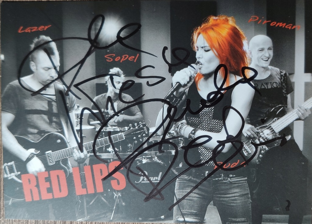 Joanna Lazer ( Ruda z Red Lips). - autograf - 13279506938 - oficjalne ...