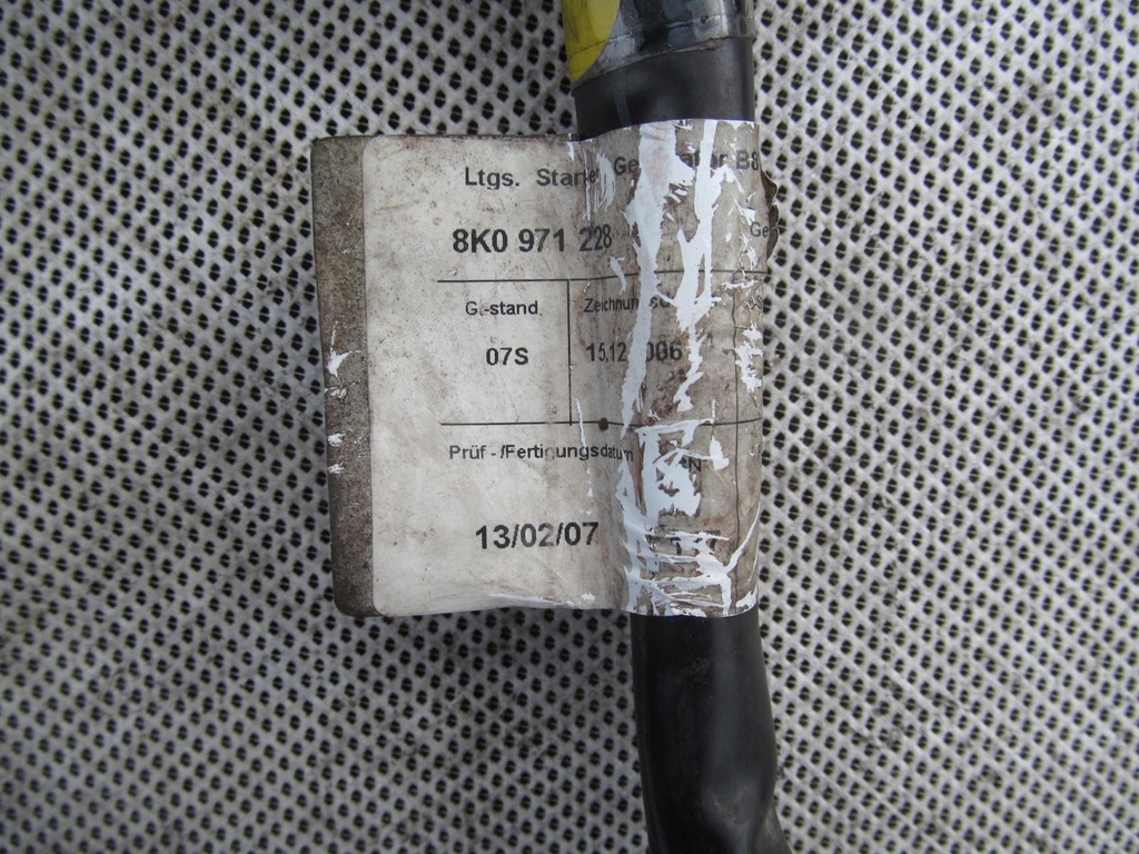 WIĄZKA ALTERNATORA ROZRUSZNIKA - AUDI A4 B8 A5 - 8930714206 - oficjalne ...