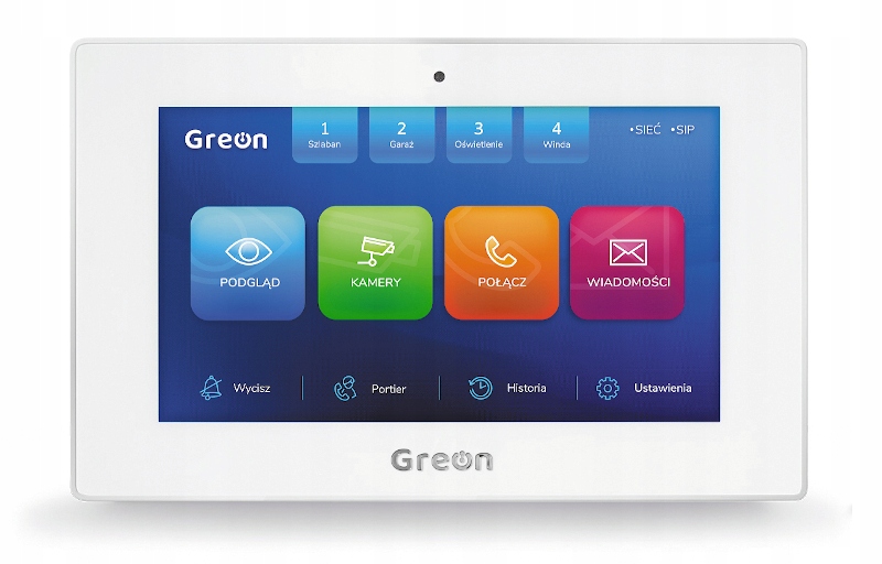 WIDEODOMOFON MONITOR IP ELFON GREON GR-IS4 7" - 12336196148 - oficjalne ...
