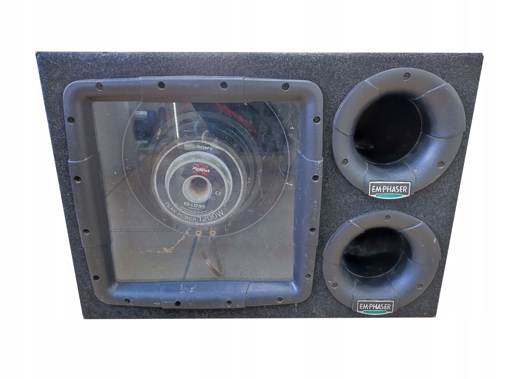 Subwoofer samochodowy tuba Sony XS-L121P5 + wzmacniacz Blaupunkt EMA ...
