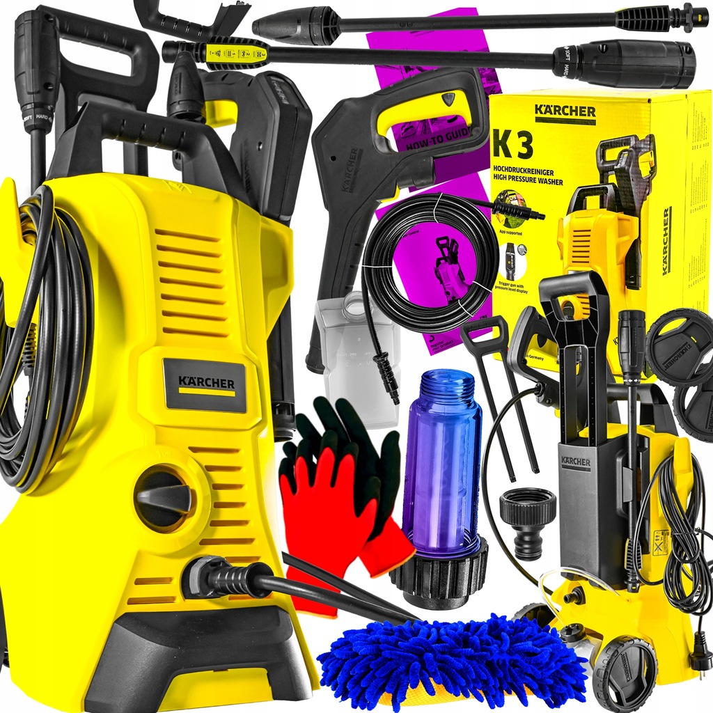 MYJKA CIŚNIENIOWA KARCHER K3 POWER CONTROL DODATKI - 11254644747 - oficjalne archiwum Allegro
