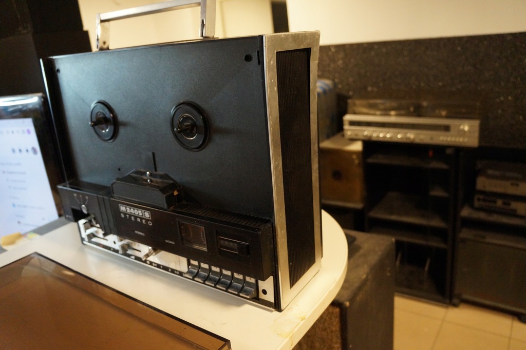 Magnetofon szpulowy Unitra M 2405 S srebrny - 12713164194 - oficjalne archiwum Allegro