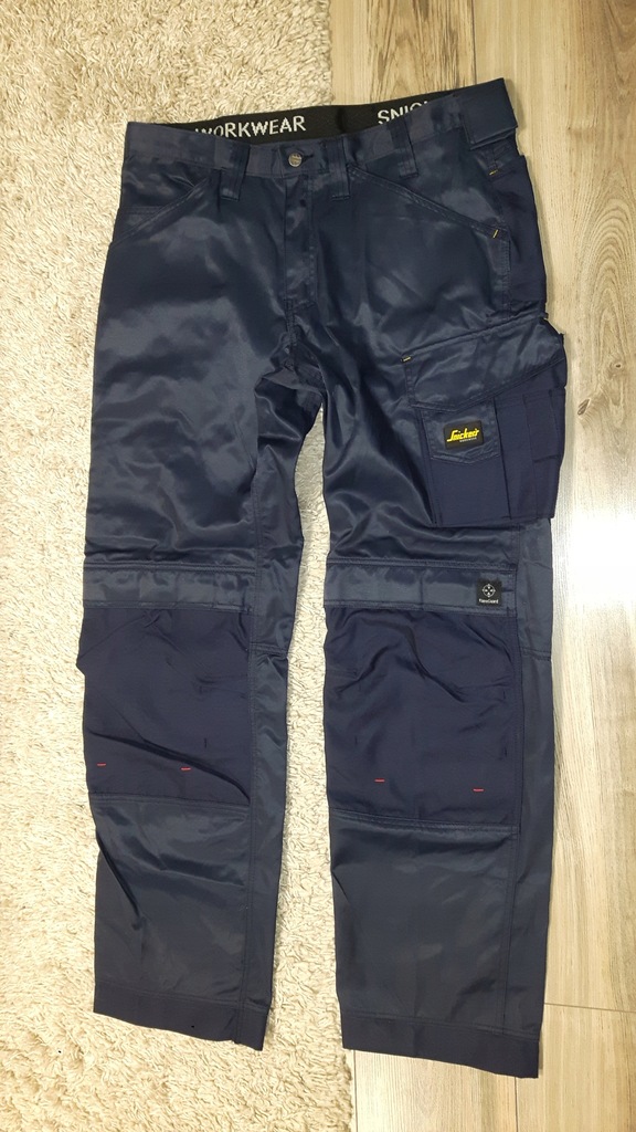 SNICKERS DuraTwill spodnie robocze męskie granatowe r.152 BDB CORDURA ...
