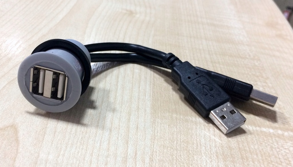 HUB USB przedłużka wkręcana w blat biurko USB - 7636451823 - oficjalne ...