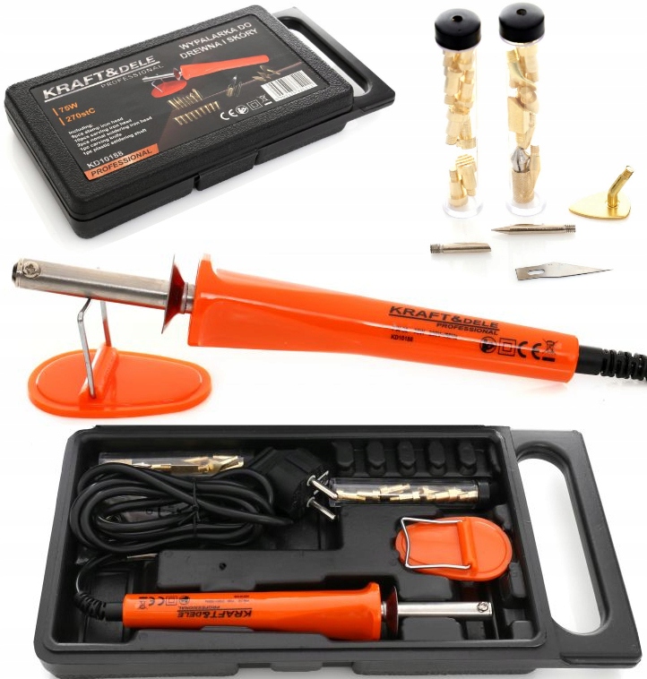 LUTOWNICA WYPALARKA DO SKÓR DREWNA PIROGRAF ZESTAW - 11881381479 ...