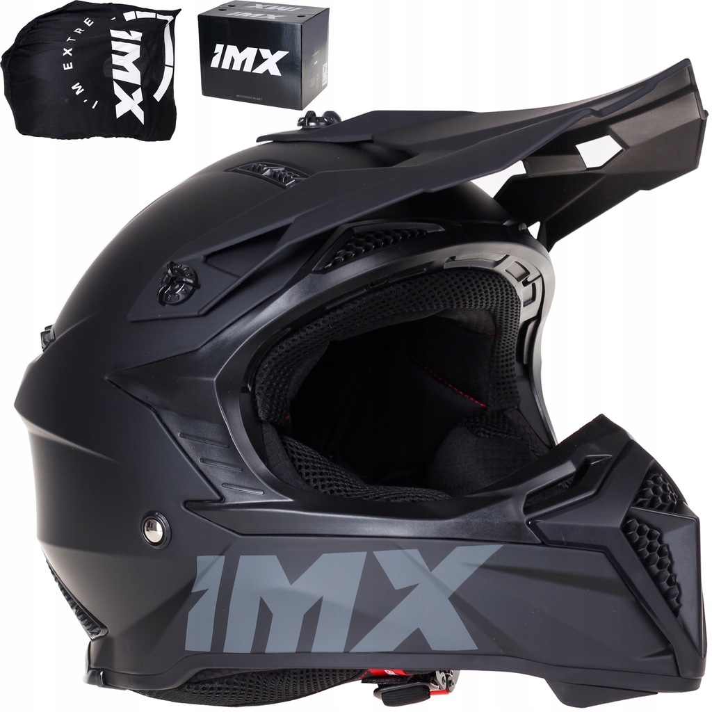IMX FMX-02 BLACK MATT KASK cross ATV off-road - 11505075341 - oficjalne ...