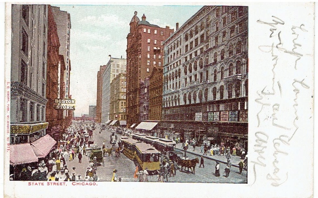 USA - State Street - Chicago 1905 r - 13054591176 - oficjalne archiwum ...