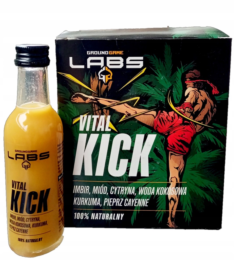 VITAL KICK Imbir,Kurkuma,Pieprz Cayenne 9x50ml - 13134064102 - oficjalne archiwum Allegro