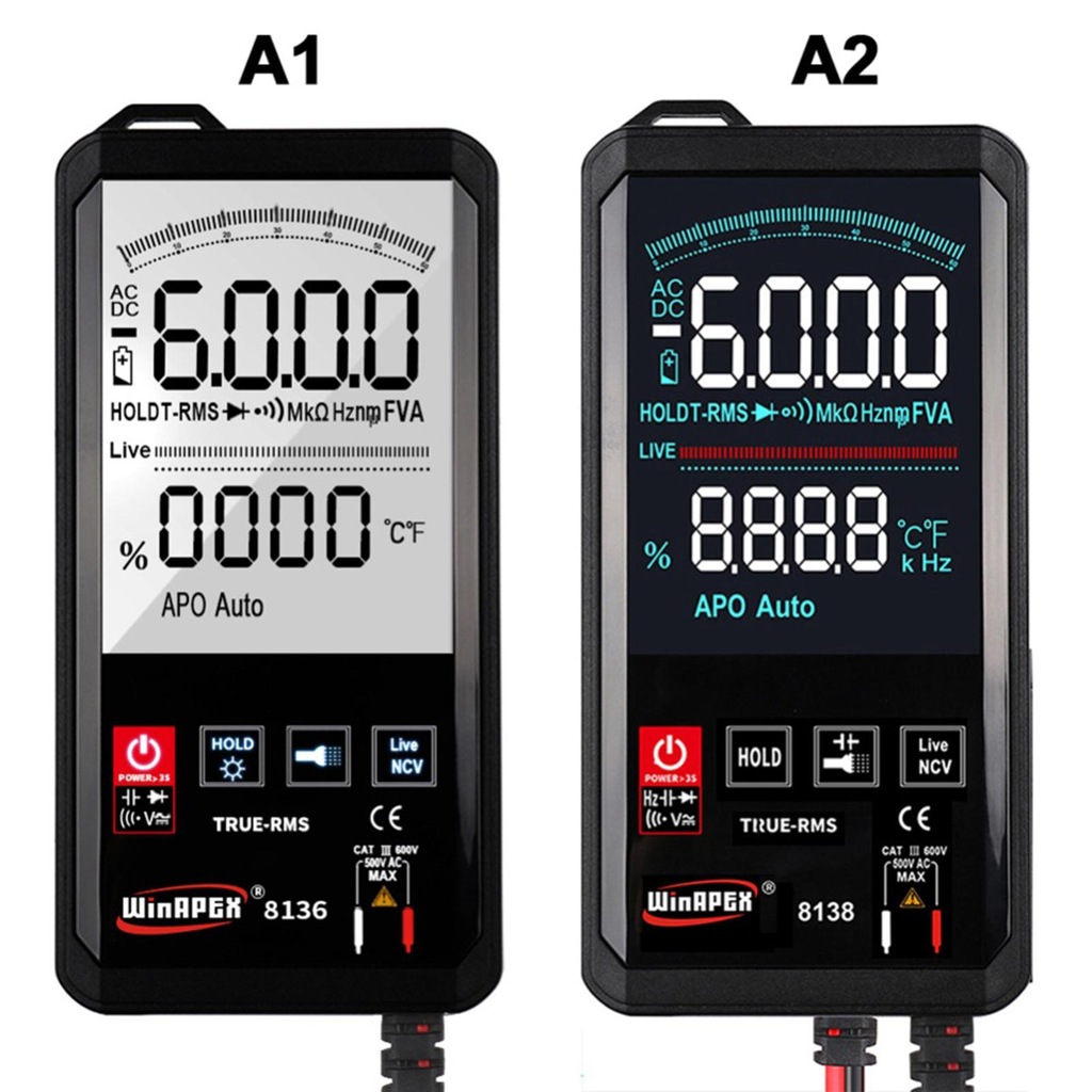 Multimetr cyfrowy 6000 zlicza omomierz - 12732749203 - oficjalne archiwum Allegro