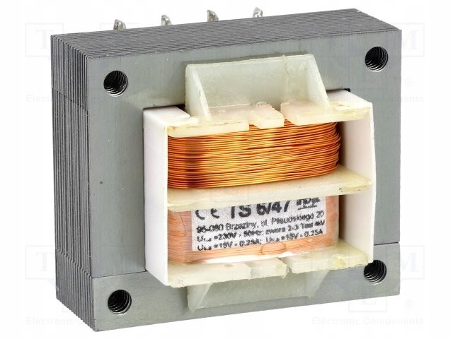 TS6/47 2x15V 2x0,25A transformator sieciowy - 12076471289 - oficjalne archiwum Allegro