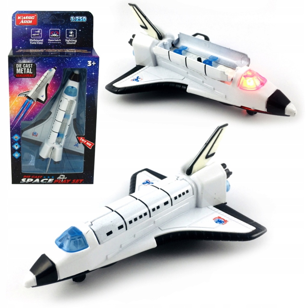 PROM KOSMICZNY STATEK RAKIETA ŚWIATŁO DŹWIĘK - 14645080131 - oficjalne archiwum Allegro