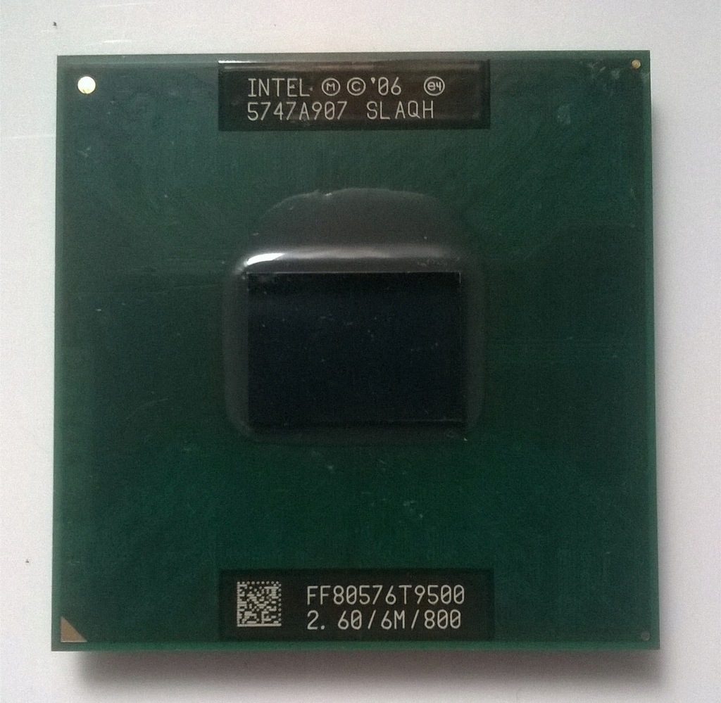 Intel Core 2 duo T9500 2,60 GHz 800Mhz FSB 6MB - 13975167271 ...